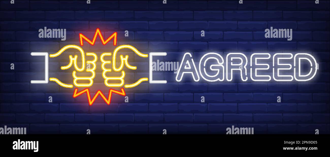 Agreed Stock Vector Images - Alamy