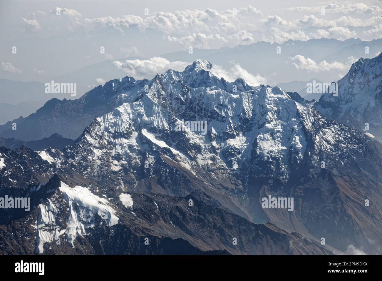 The snowy Andean mountaintops near Cusco, Peru Stock Photo - Alamy