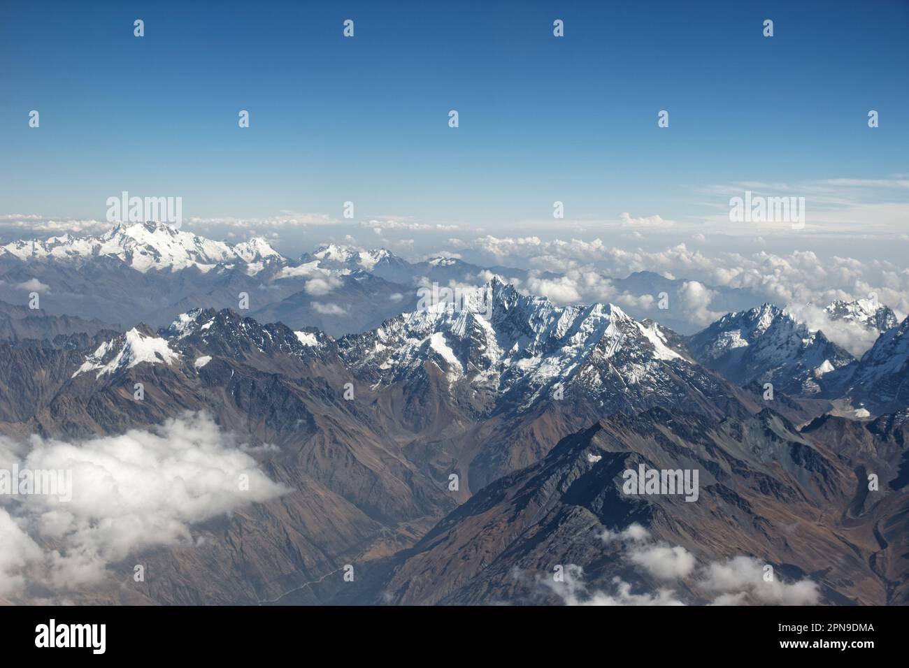 The snowy Andean mountaintops near Cusco, Peru Stock Photo - Alamy