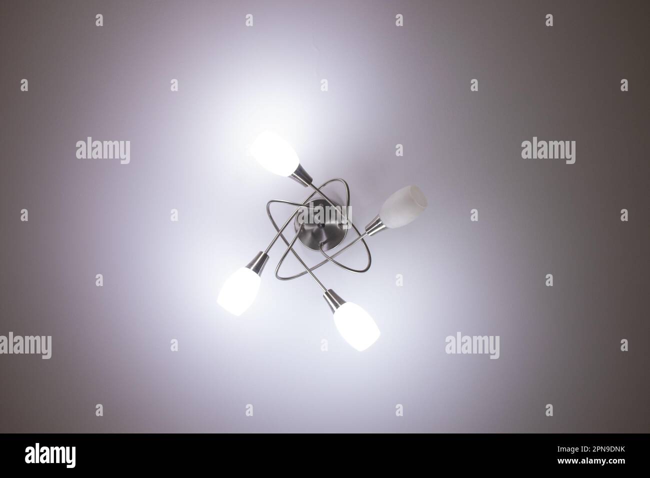 ceiling chandelier background top to bottom view Stock Photo - Alamy