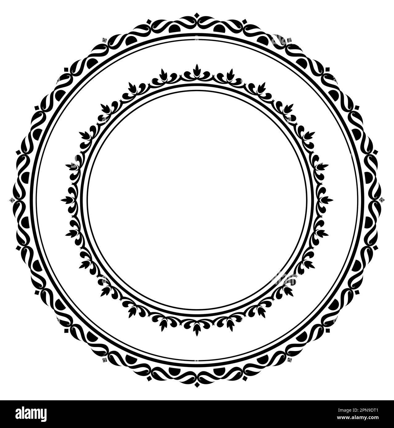 Frames black victorian Stock Vector Images - Alamy