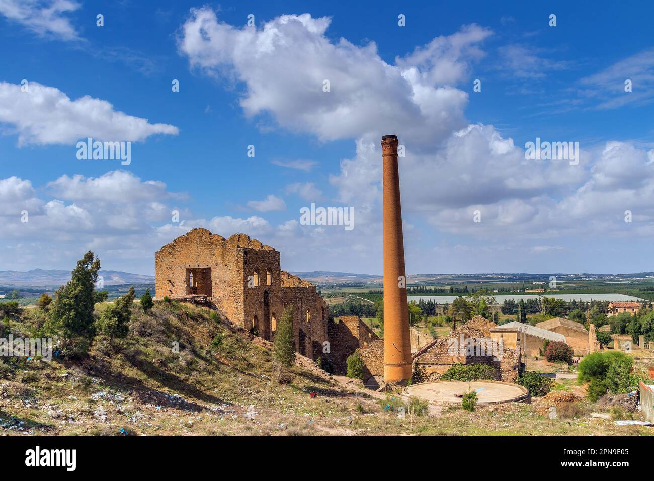 Abandoned Lead Foundry in Djebel Ressas Mountain, Tunisia Stock Photo ...