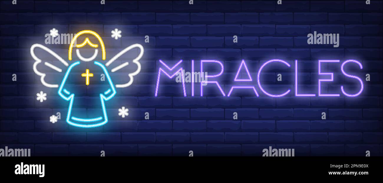 Miracles sign Stock Vector Images - Alamy