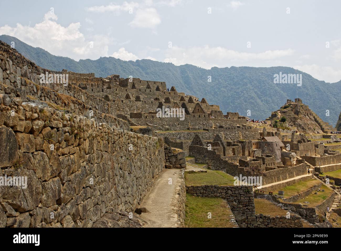 Inside the ruins of Machu Picchu, Cusco Department, Peru Stock Photo ...