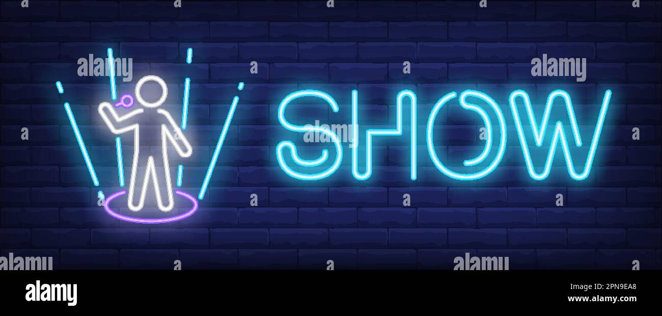 Show neon sign Stock Vector Image & Art - Alamy