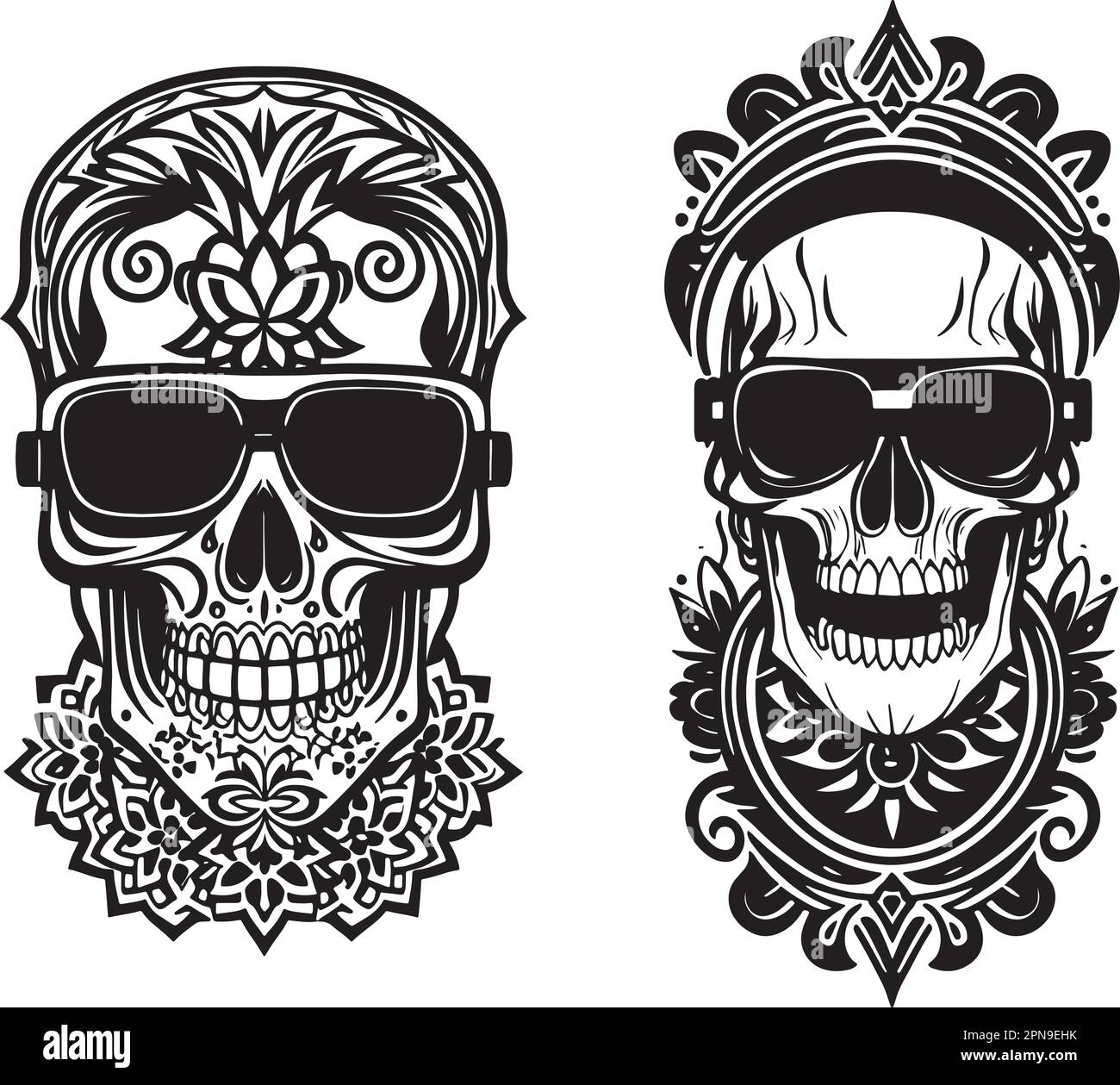 Dead body human skulls Stock Vector Images - Alamy