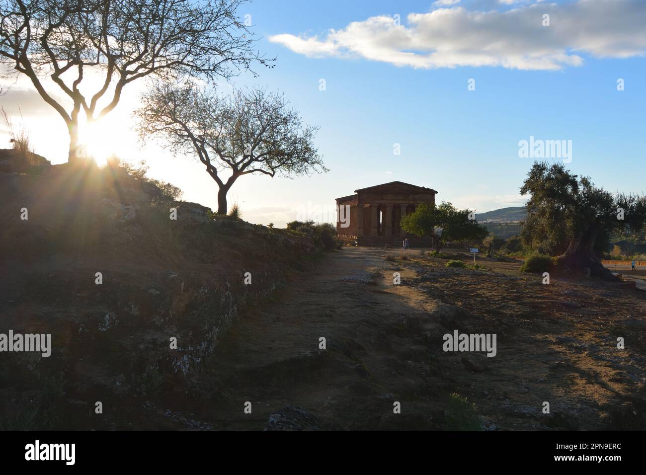 Valley of Temples Agrigente Sicily Italy Stock Photo - Alamy