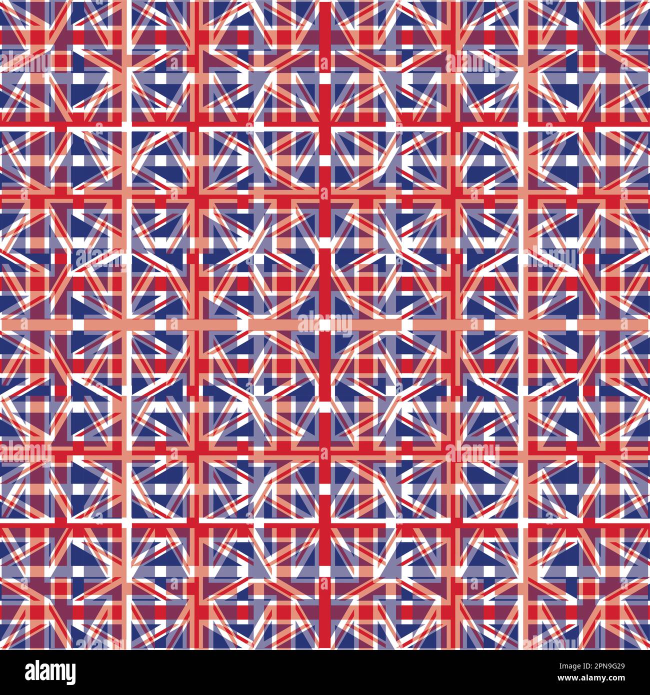 Union jack flag abstract pattern on a square background Stock Vector ...