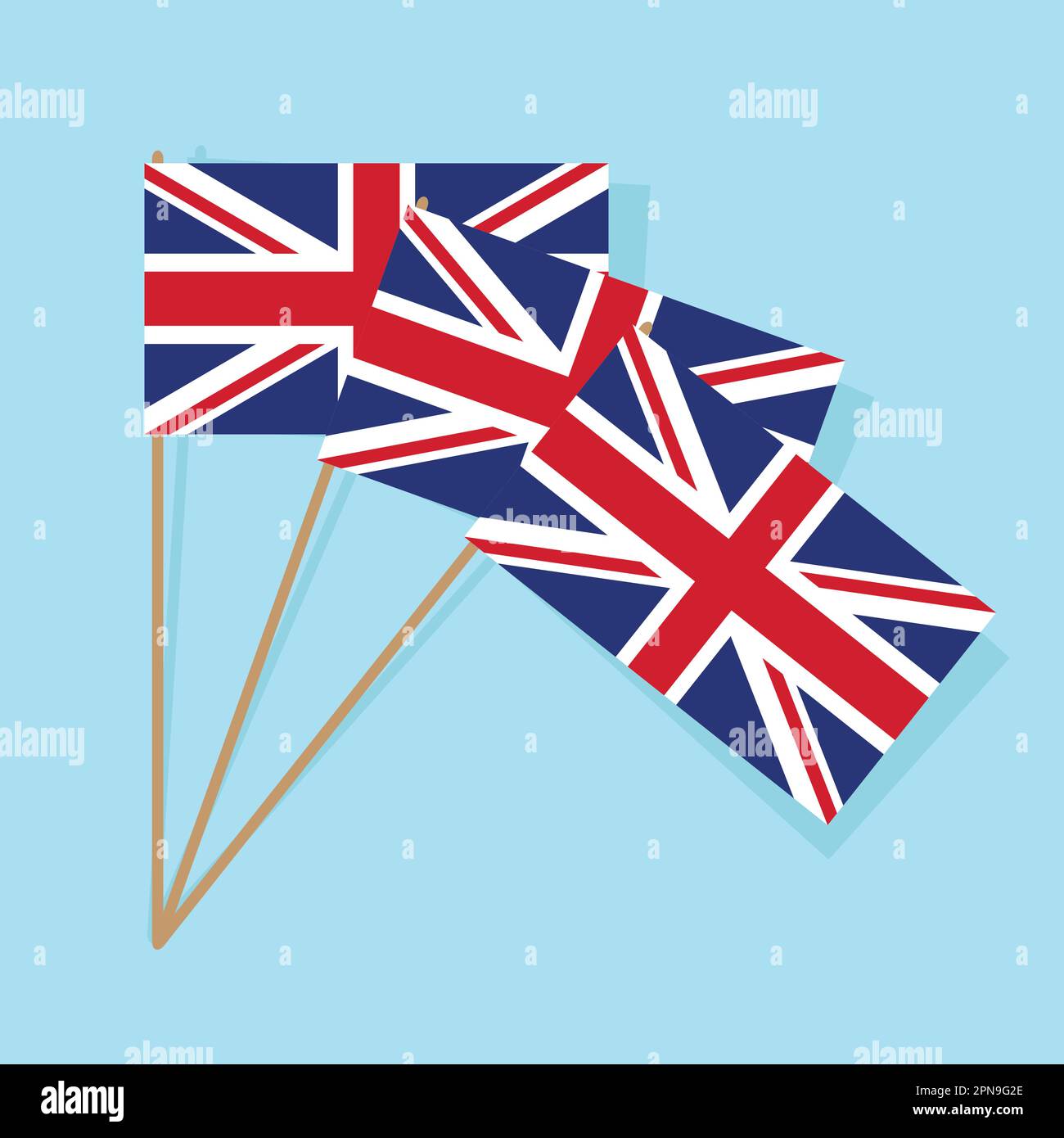 Union flags on a light blue background Stock Vector Image & Art - Alamy