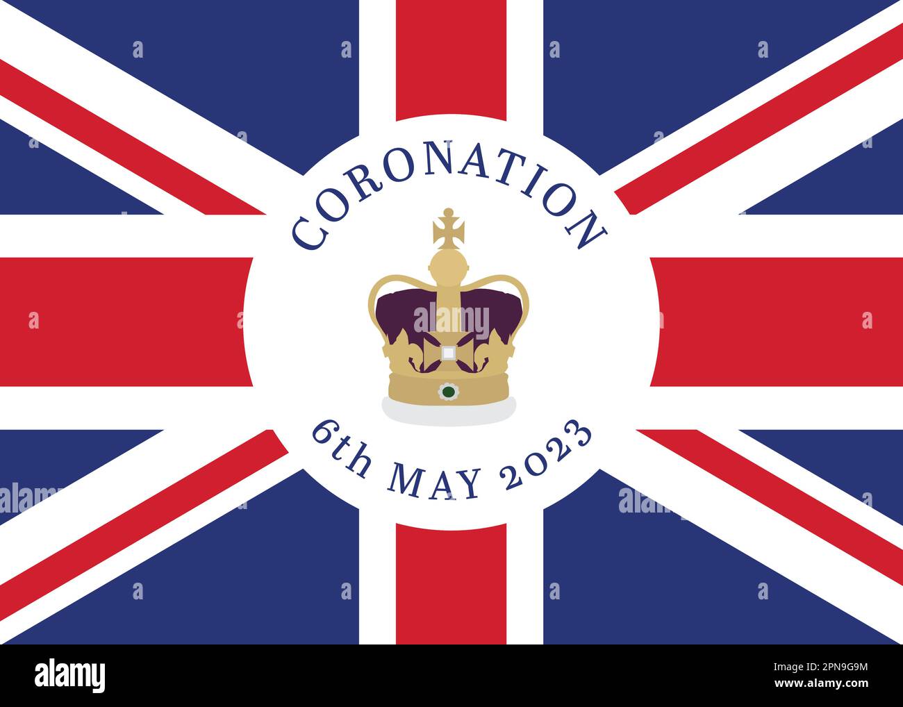 Coronation 6th May 2023 vector with Union Flag Stock Vector Image & Art ...