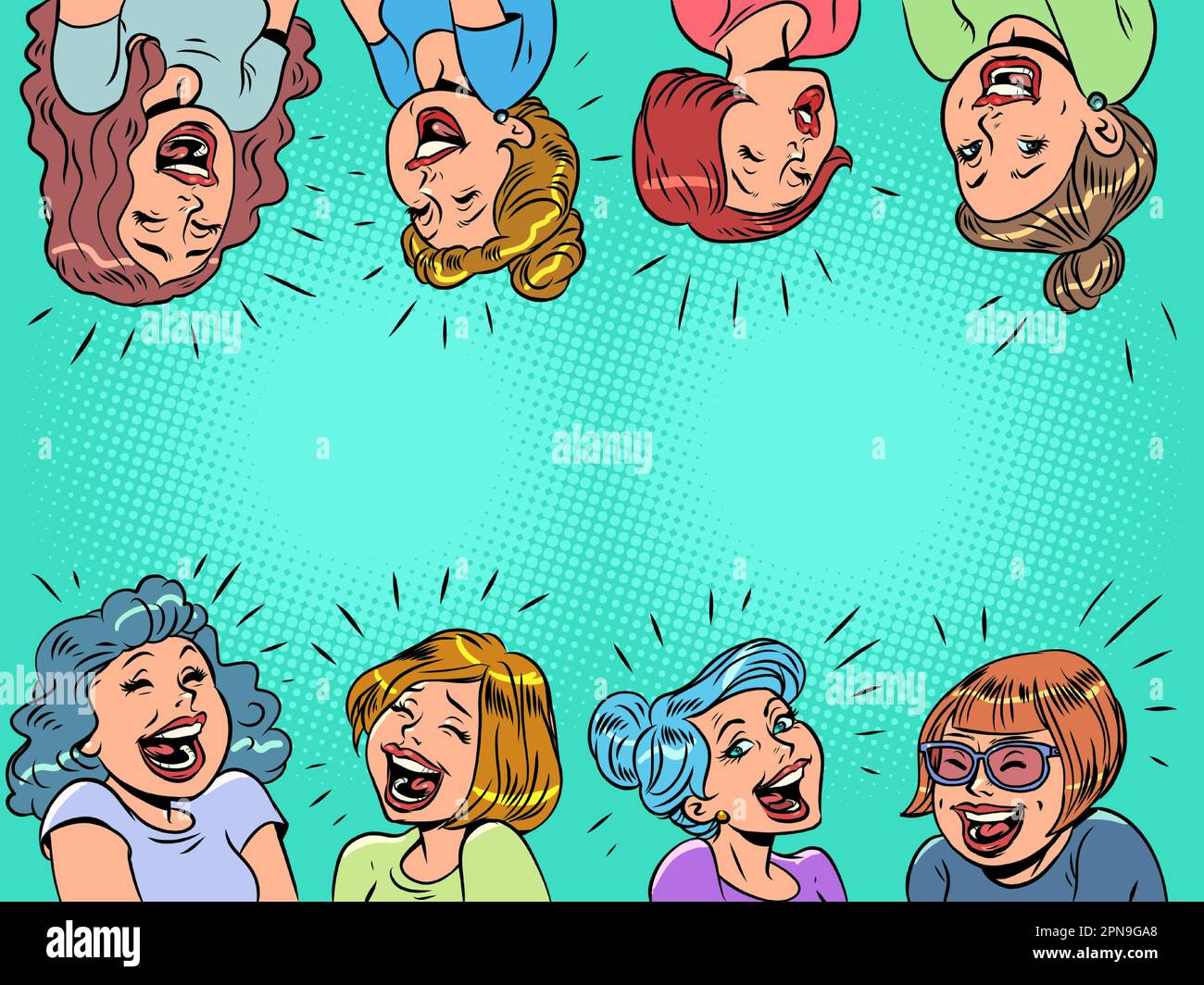 Good mood. Funny discounts, promotions. Many different girls laugh ...