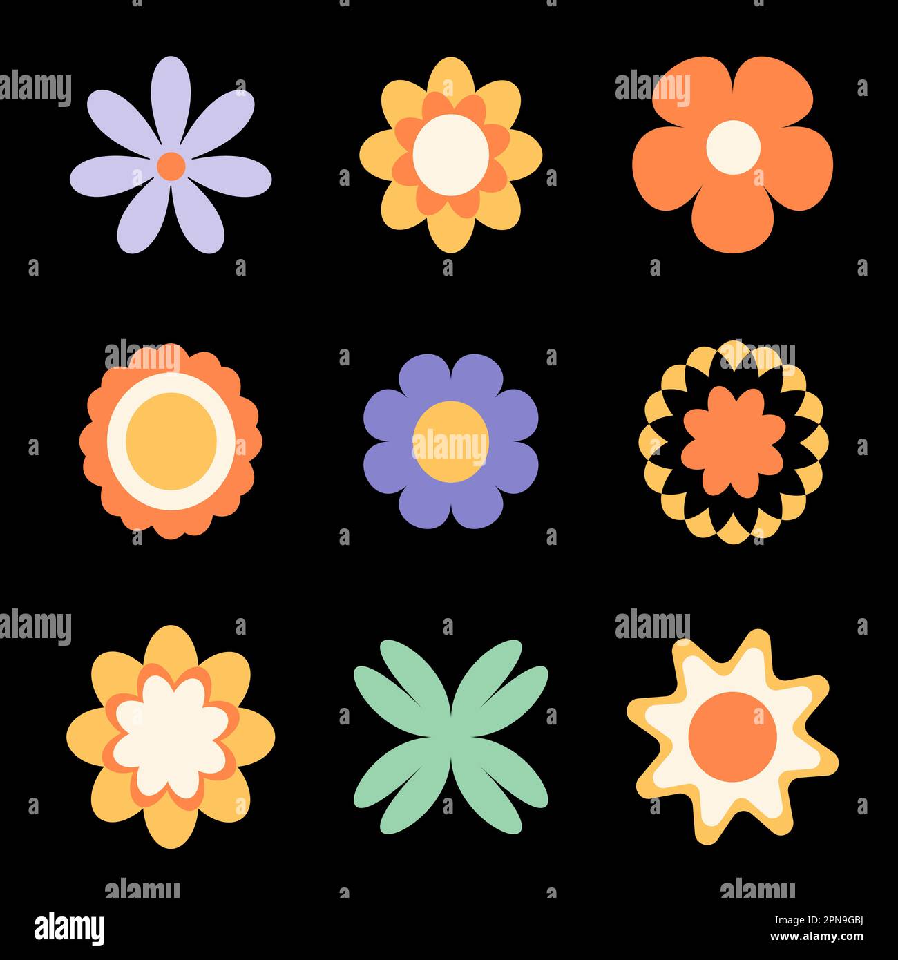 Geometric Flower Shapes