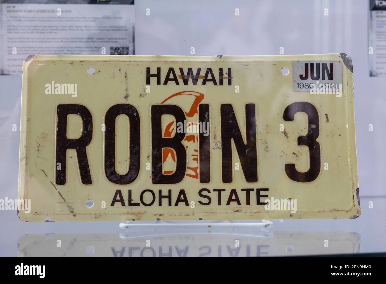 Magnum Pi Ferrari License Plate