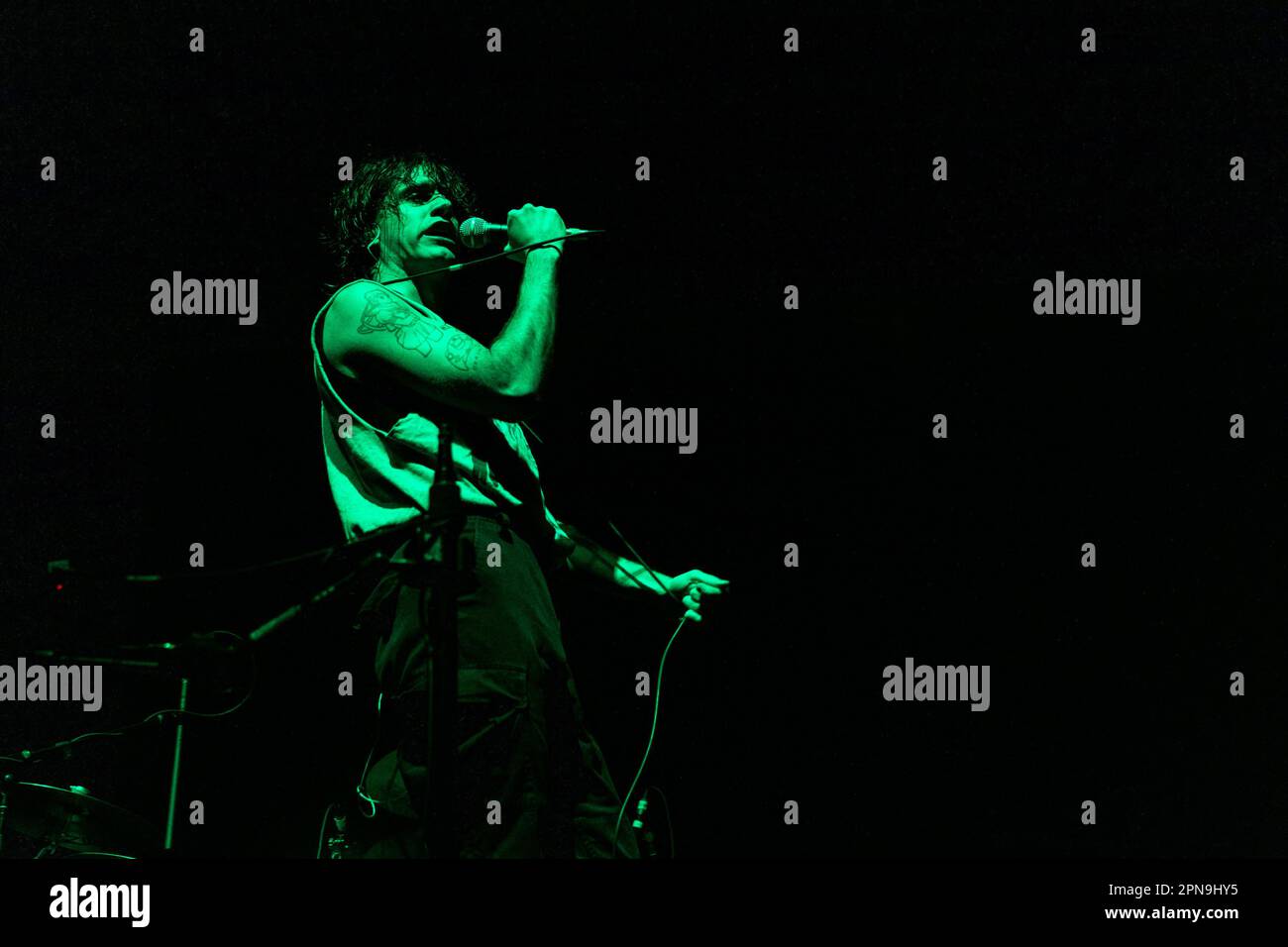 Madison, USA. 16th Apr, 2023. Matt Stephenson of Machine Girl at The ...