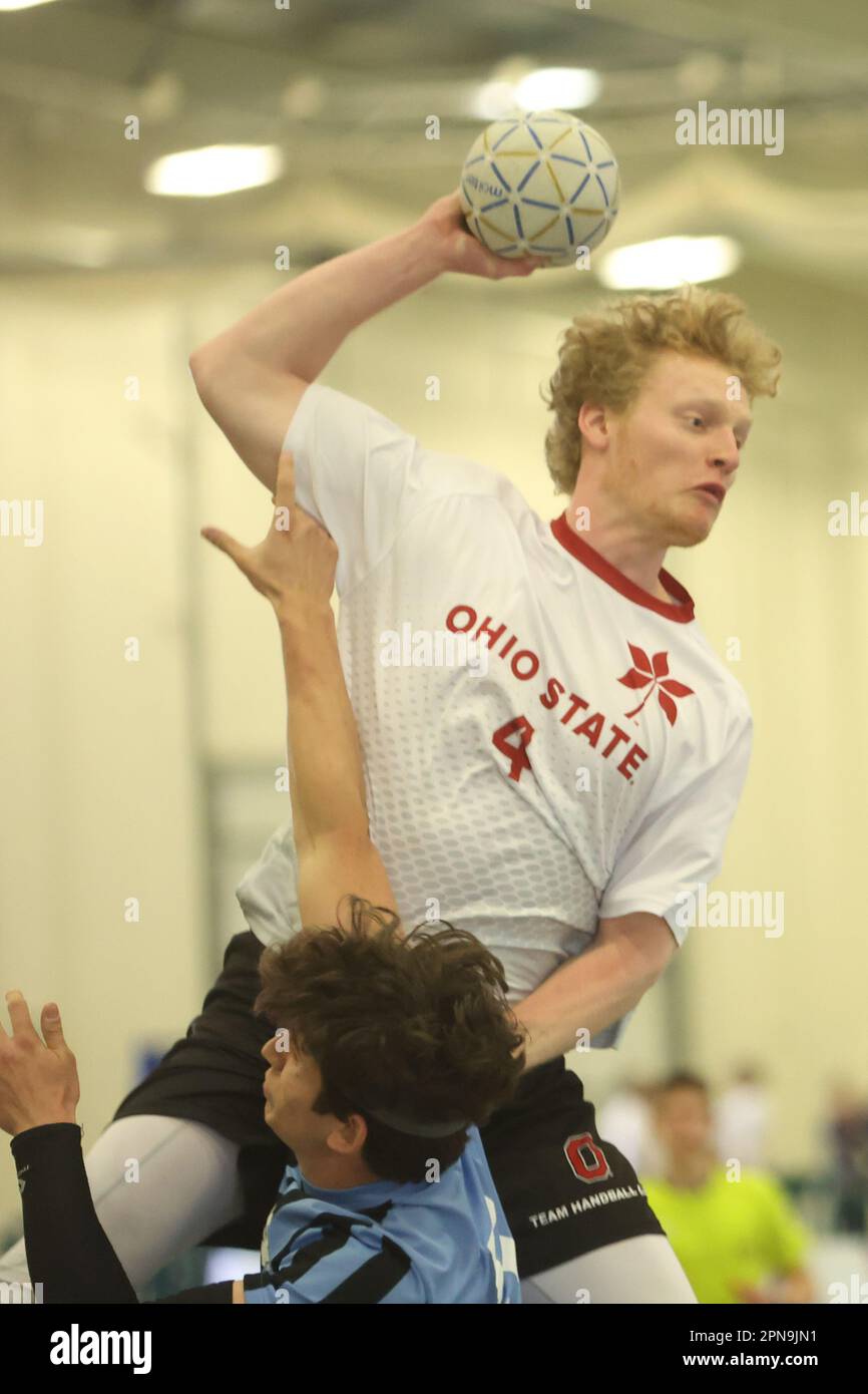 Tiffin, Ohio, USA. 15th Apr, 2023. USA Team Handball, Collegiate ...