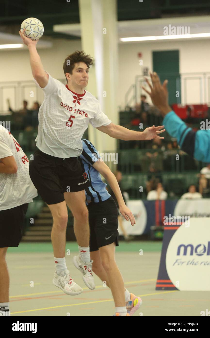 Tiffin, Ohio, USA. 15th Apr, 2023. USA Team Handball, Collegiate ...
