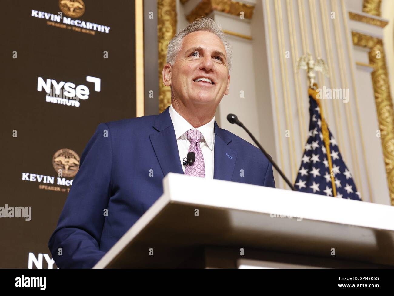 New York, United States. 17th Apr, 2023. Speaker of the House Kevin ...