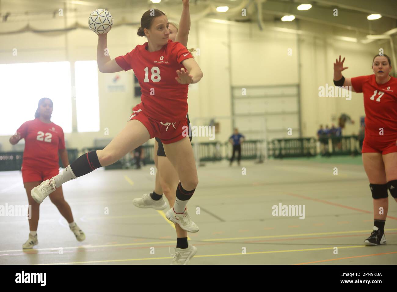 Tiffin, Ohio, USA. 14th Apr, 2023. USA Team Handball, Collegiate ...