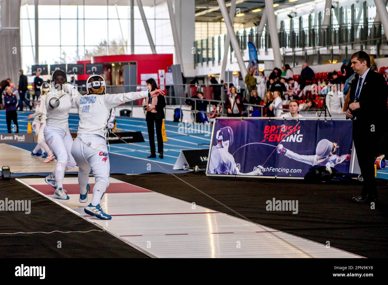 London, UK. 15th Apr, 2023. The British Senior Fencing Championships ...