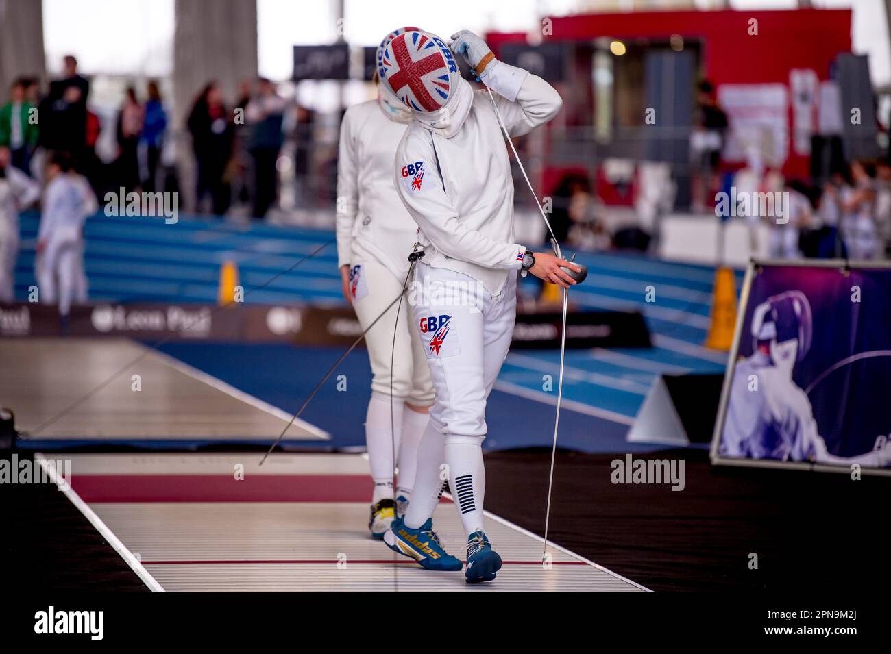 London, UK. 15th Apr, 2023. The British Senior Fencing Championships ...