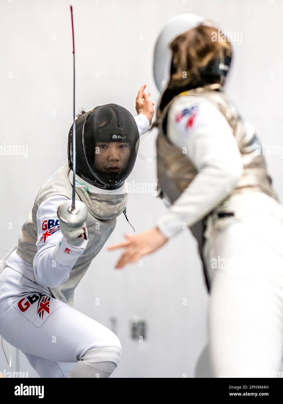 London, UK. 15th Apr, 2023. The British Senior Fencing Championships ...