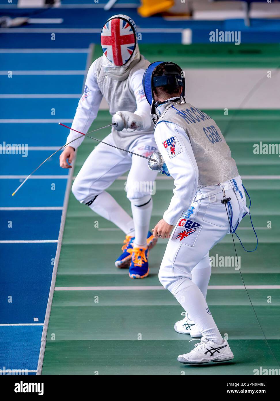 London, UK. 15th Apr, 2023. The British Senior Fencing Championships ...