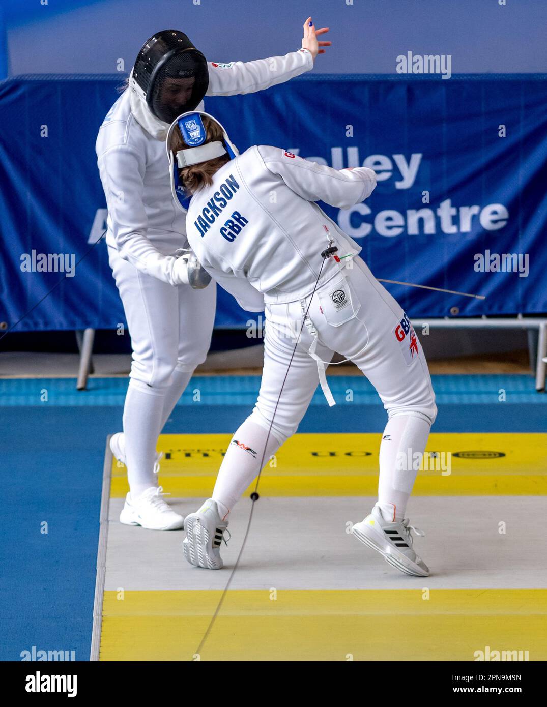 London, UK. 15th Apr, 2023. The British Senior Fencing Championships ...