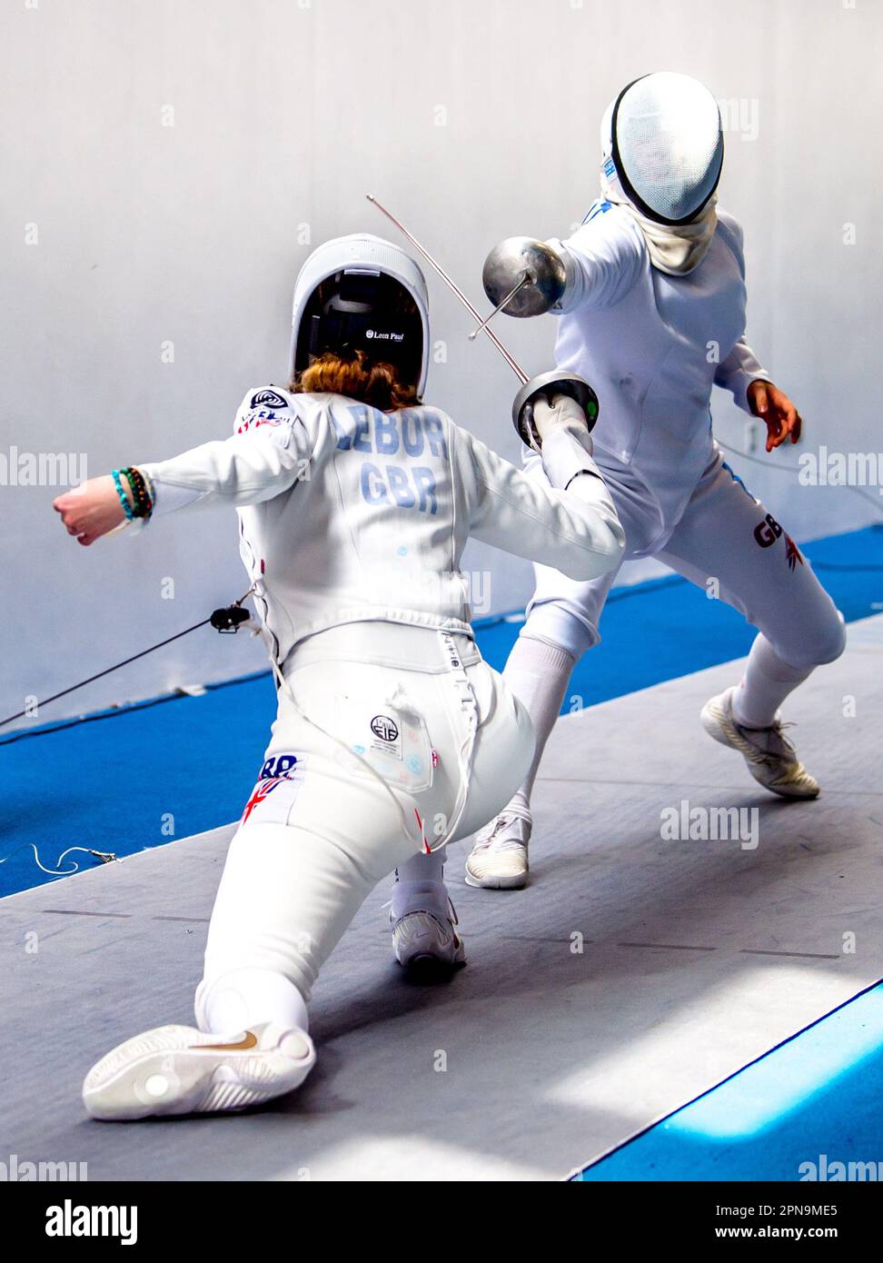 London, UK. 15th Apr, 2023. The British Senior Fencing Championships ...