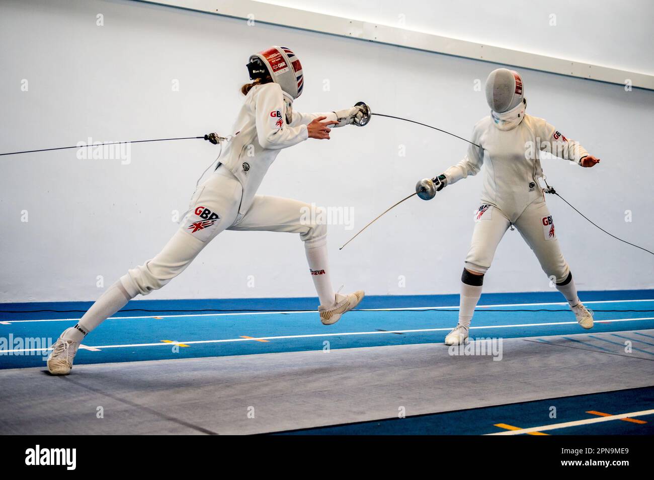 London, UK. 15th Apr, 2023. The British Senior Fencing Championships ...