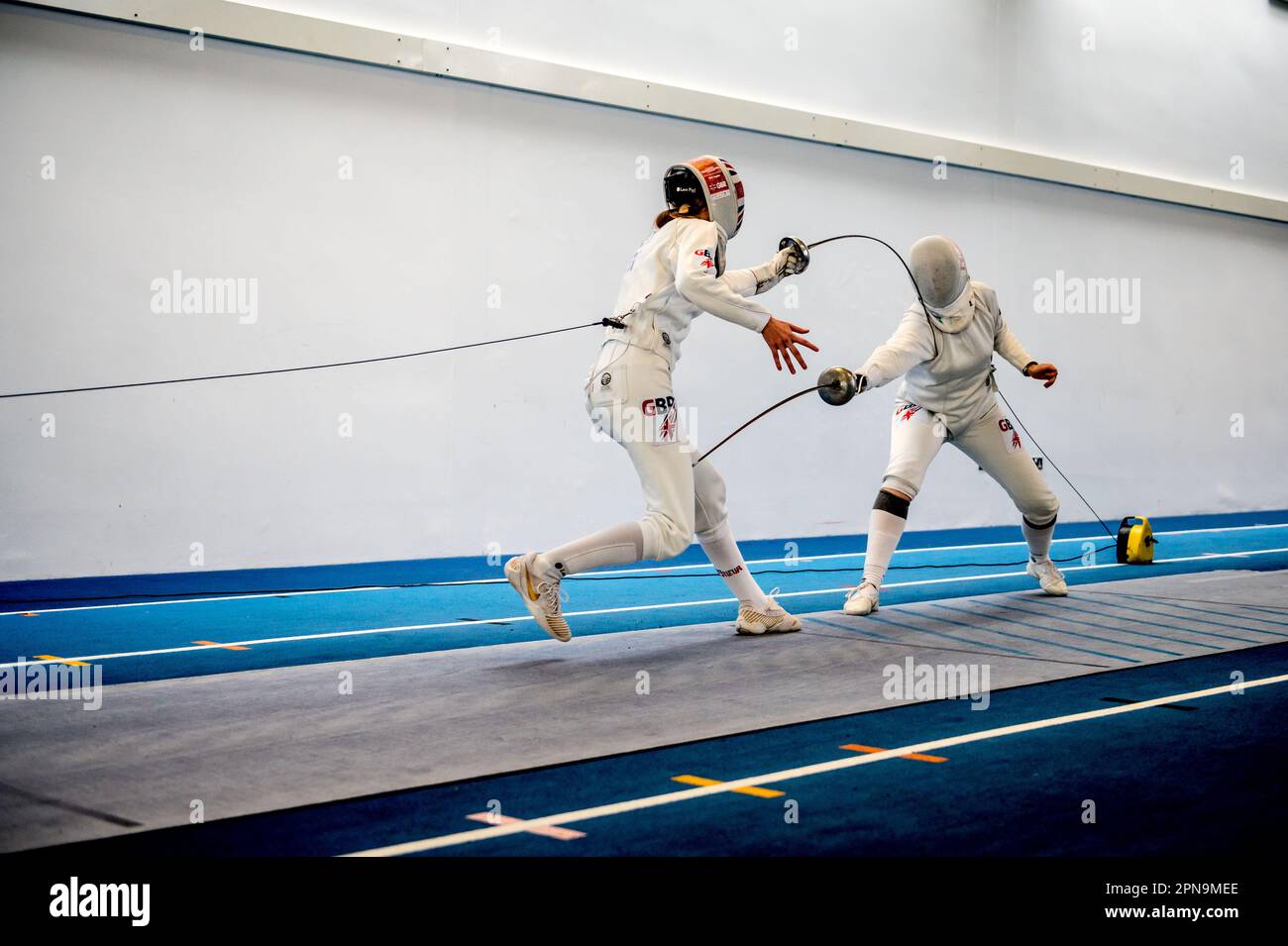 London, UK. 15th Apr, 2023. The British Senior Fencing Championships ...