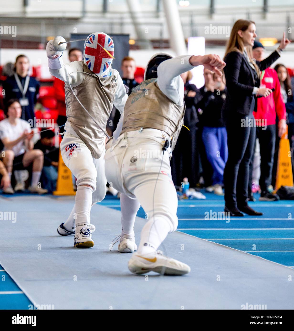 London, UK. 15th Apr, 2023. The British Senior Fencing Championships ...