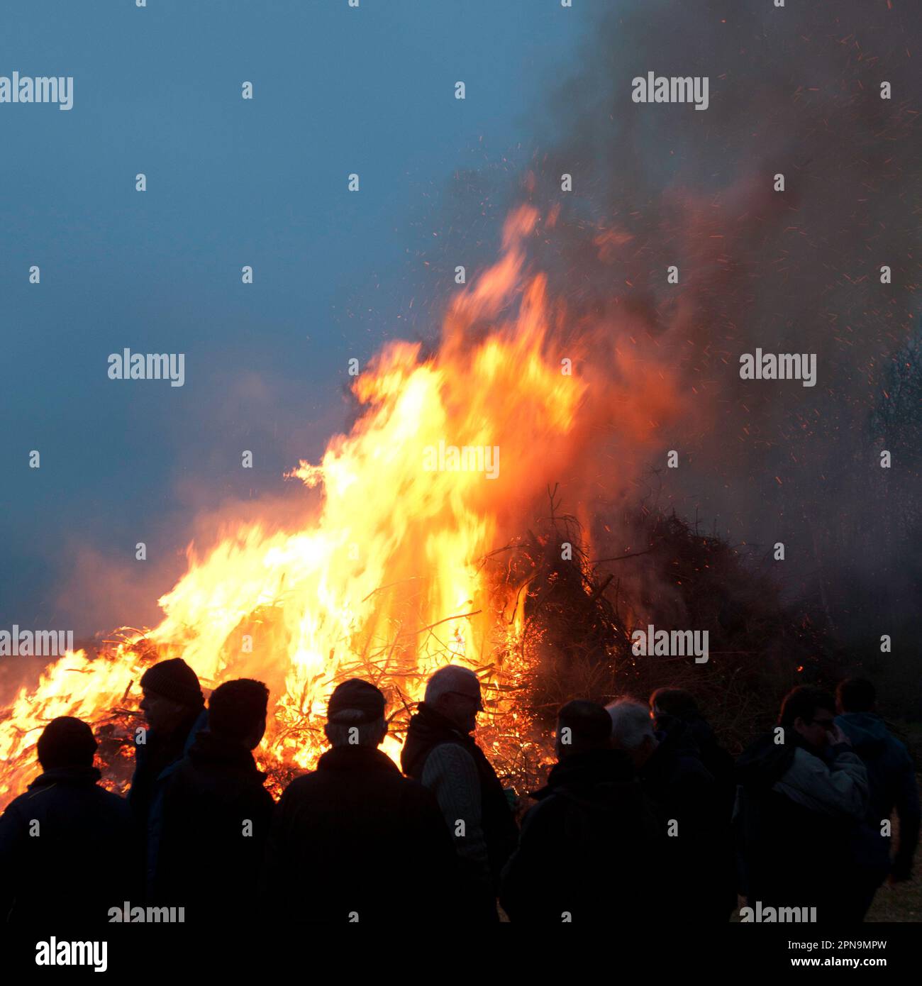 The pre-Christian tradition of bonfire during Easter celabrations and ...