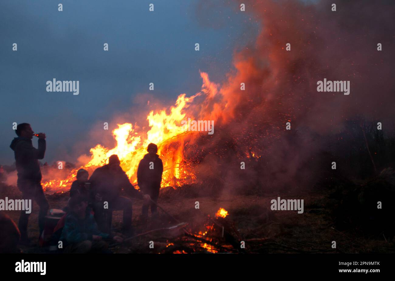 The pre-Christian tradition of bonfire during Easter celabrations and ...