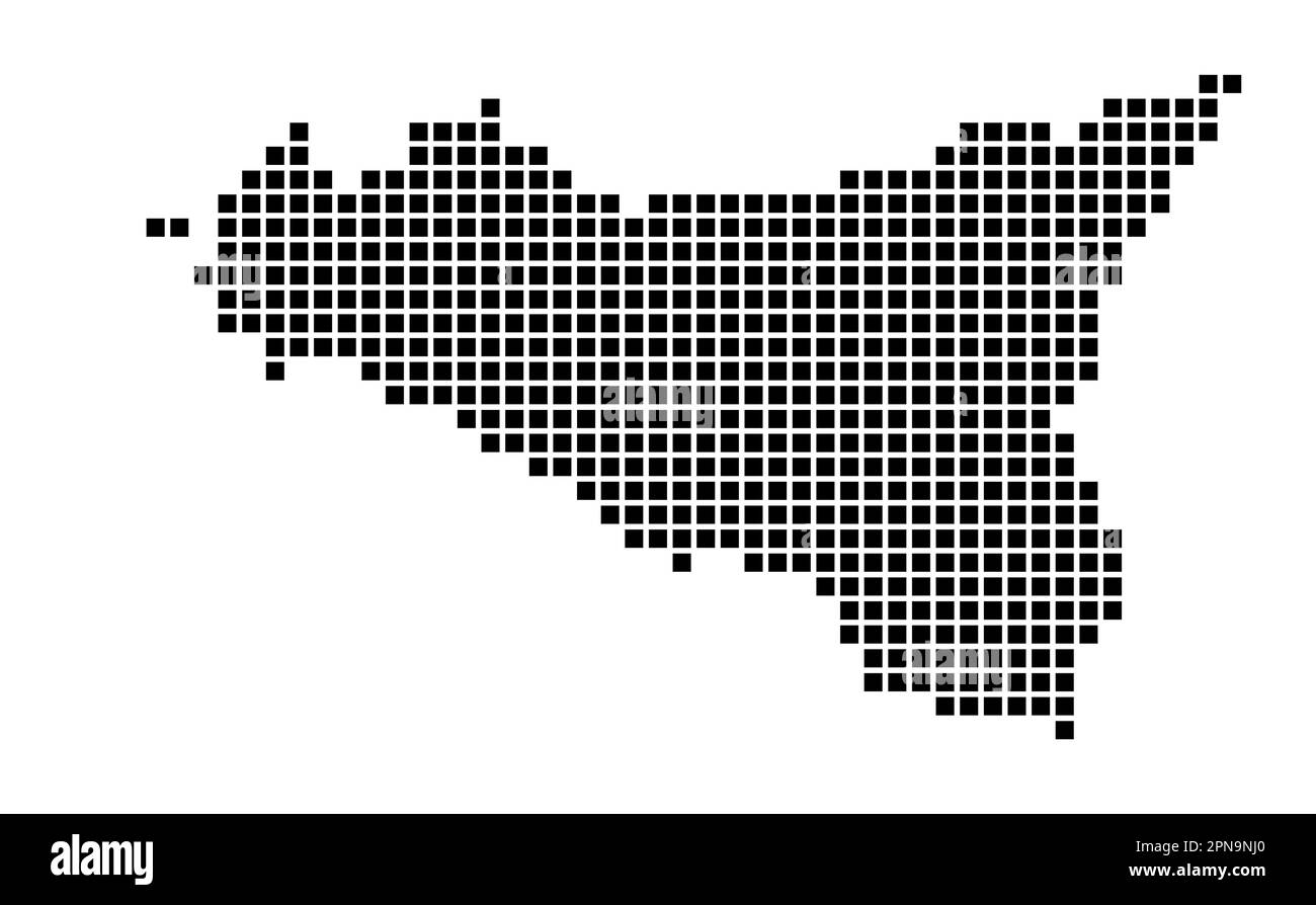 Sicilia map vector Stock Vector Images - Alamy