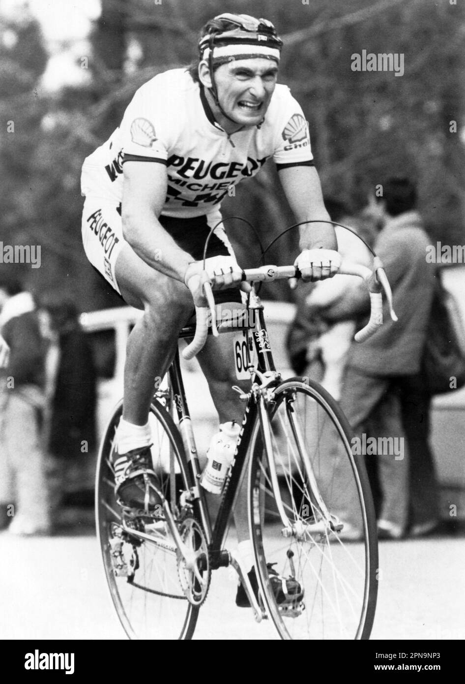 AUSTRALIAN CYCLIST ALLAN PEIPER AT THE 1985 ISLE OF WIGHT CLASSIC. PIC ...