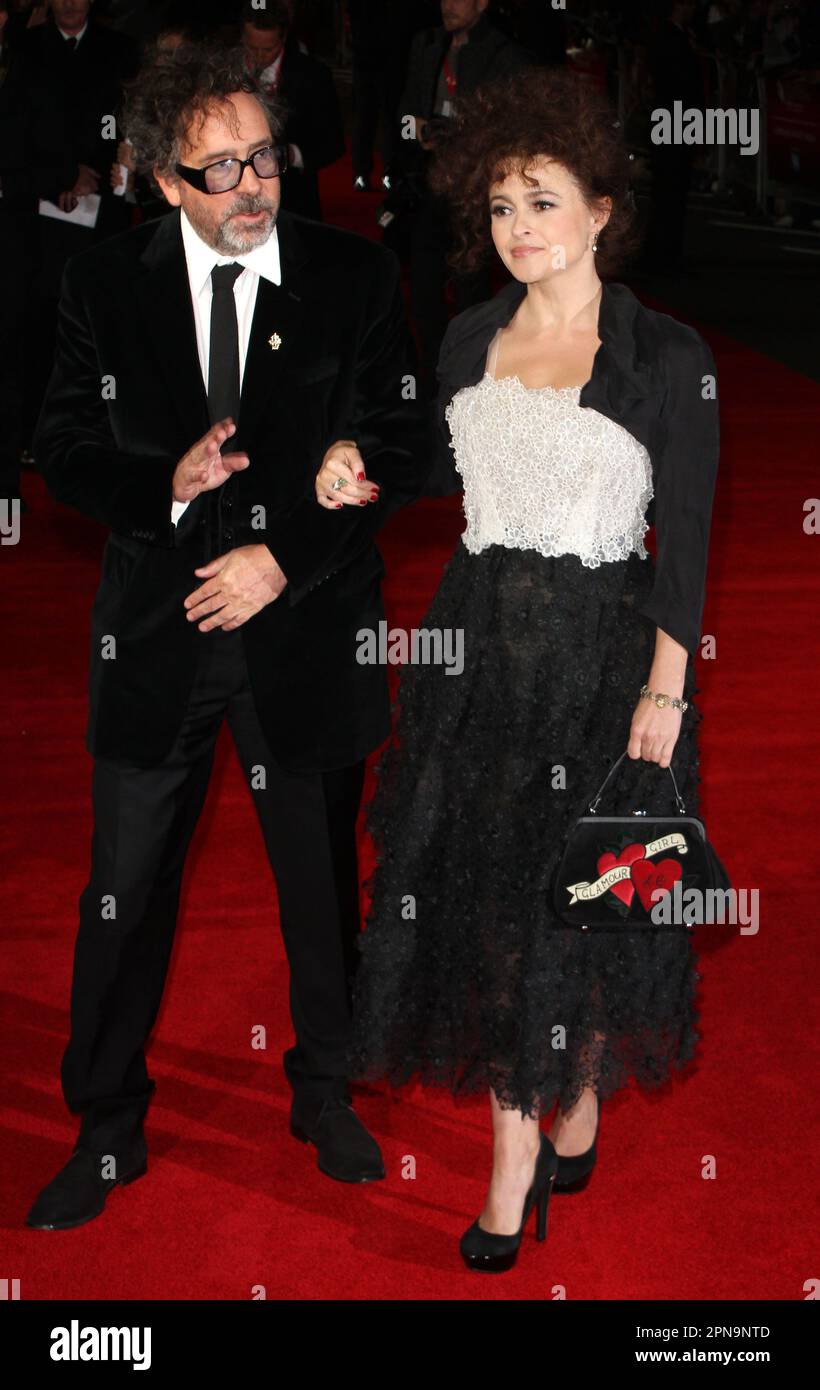 London, UK. Tim Burton and Helena Bonham Carter at the BFI London Film ...