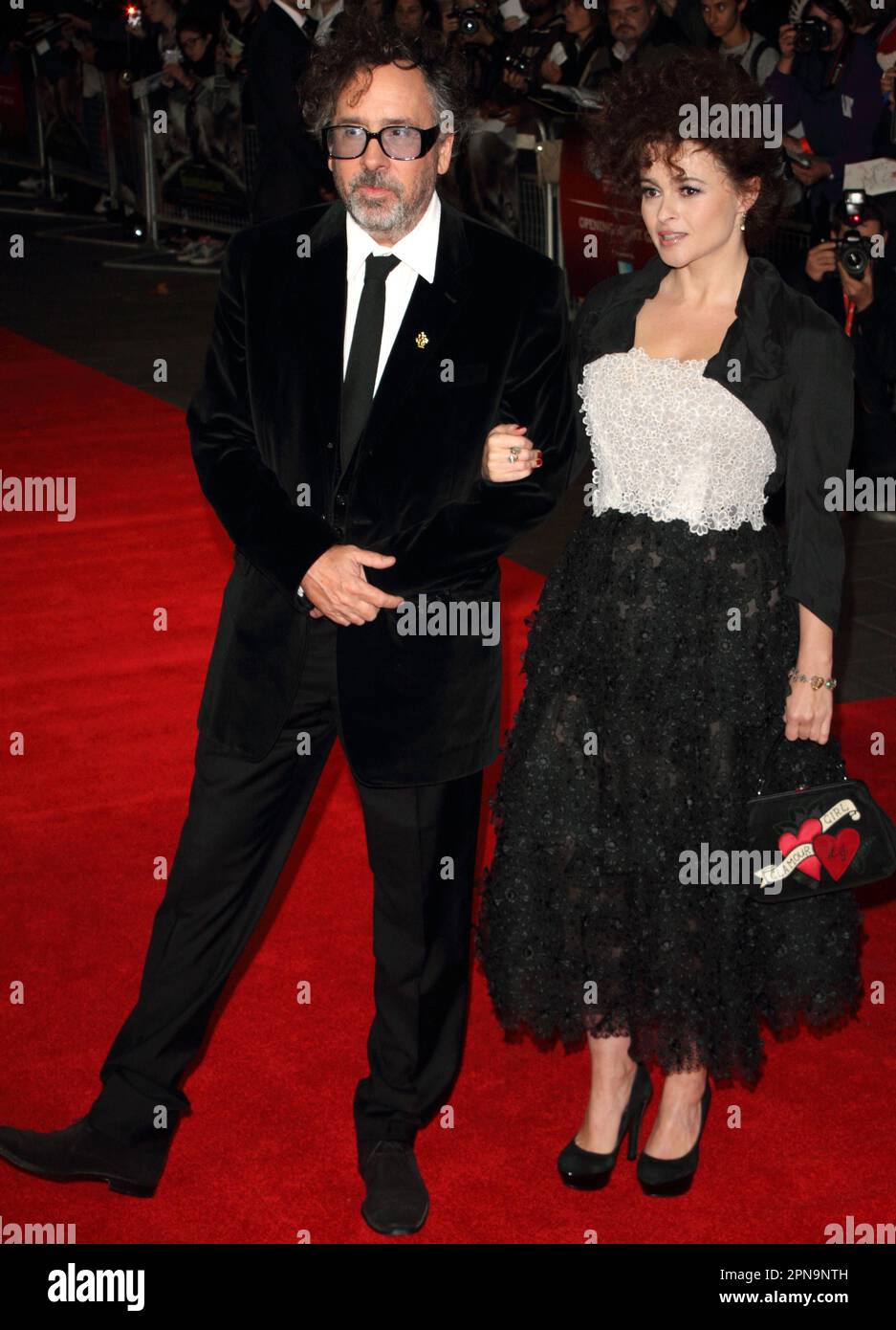 London, UK. Tim Burton and Helena Bonham Carter at the BFI London Film ...
