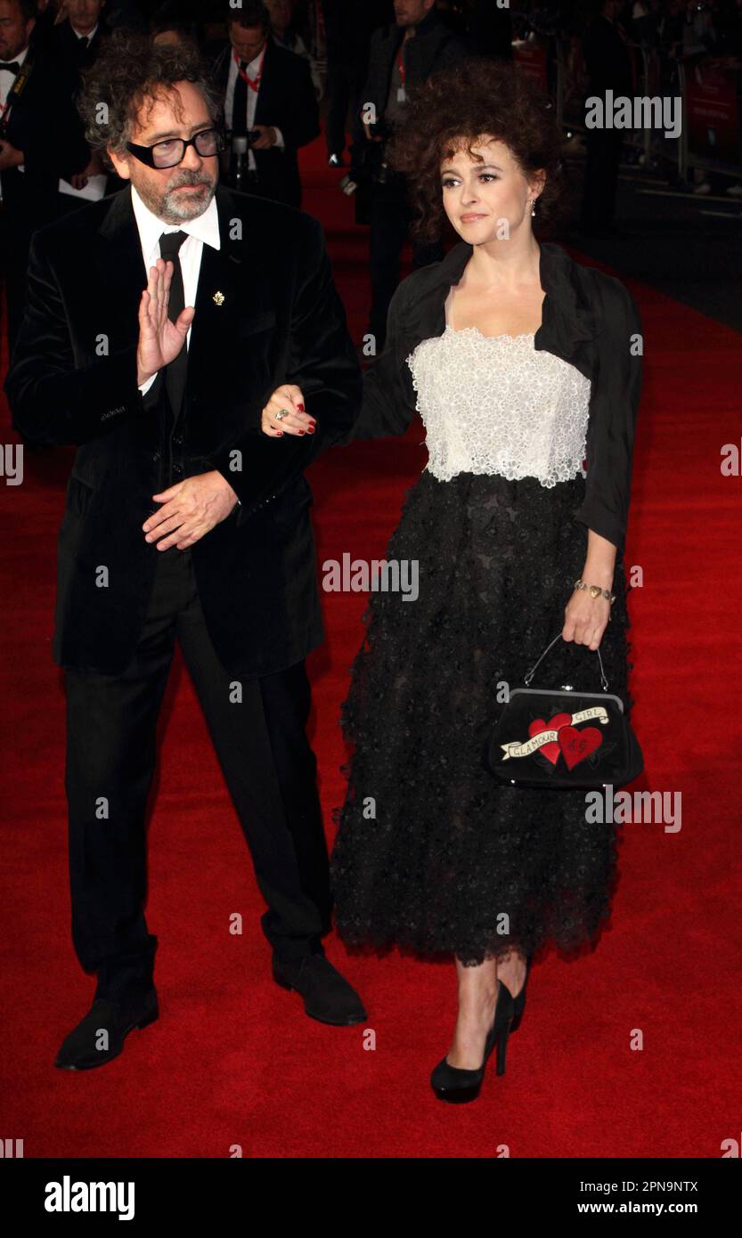 London, UK. Tim Burton and Helena Bonham Carter at the BFI London Film ...