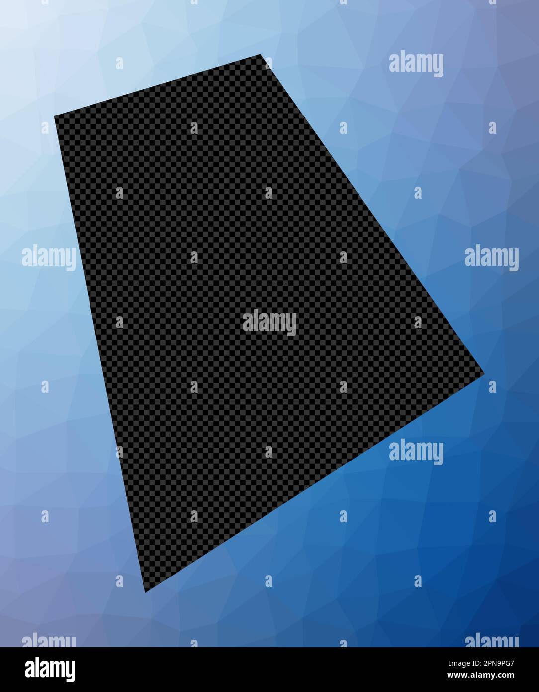 Rhode Island geometric map. Stencil shape of Rhode Island in low poly ...