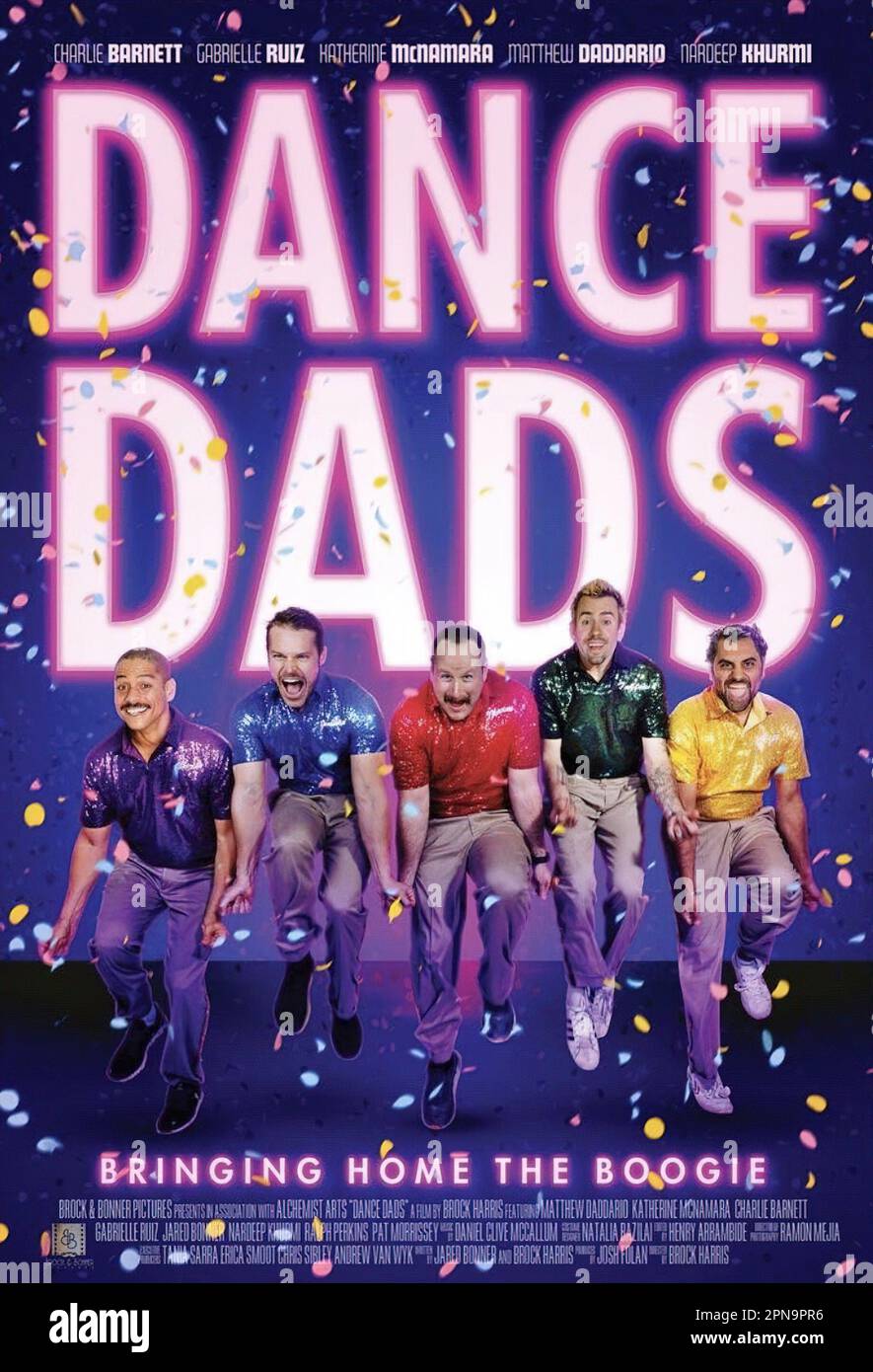 DANCE DADS, poster, from left: Charlie Barnett, Matthew Daddario, Jared ...