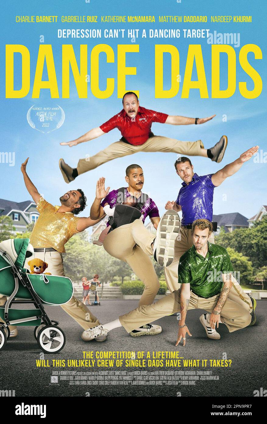 DANCE DADS, poster, from left: Nardeep Khurmi, Charlie Barnett, Jared ...