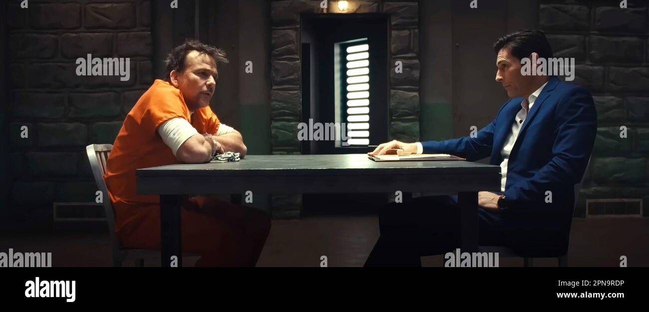 NEFARIOUS, from left: Sean Patrick Flanery, Jordan Belfi, 2023. © Soli Deo Gloria Releasing ...