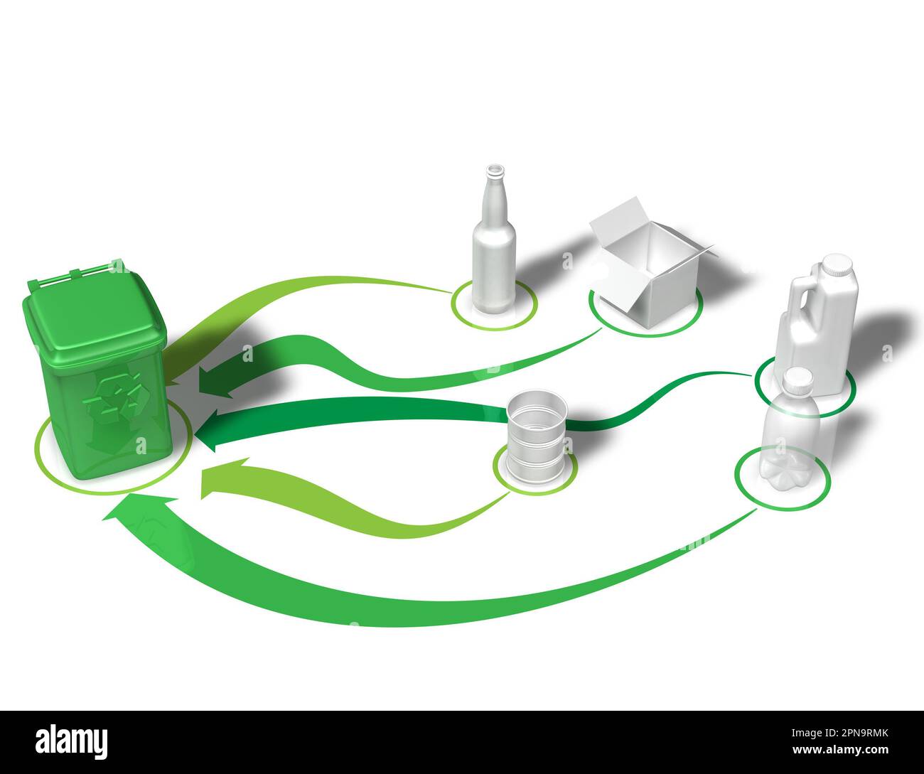Recyclable waste Cut Out Stock Images & Pictures - Alamy