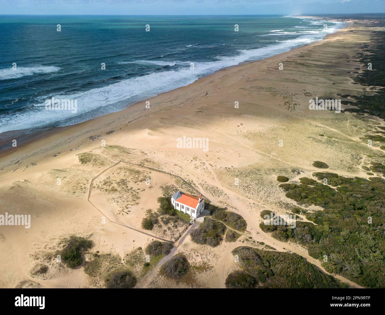 Sainte-Thérèse chapel on the dune in Labenne-Océan (Labenne (40530 ...