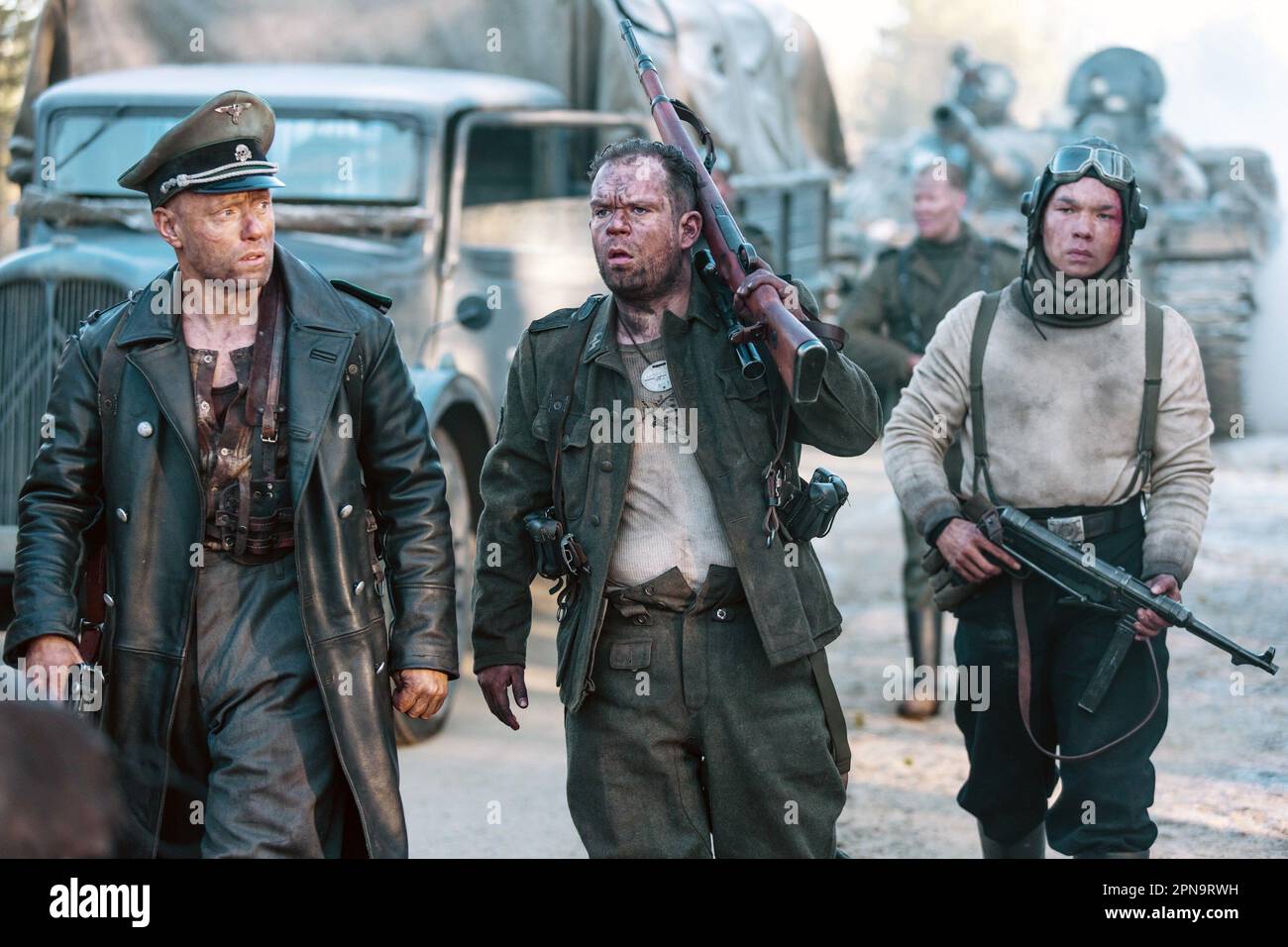 SISU, from left: Aksel Hennie, Onni Tommila, Jack Doolan, 2022 ...