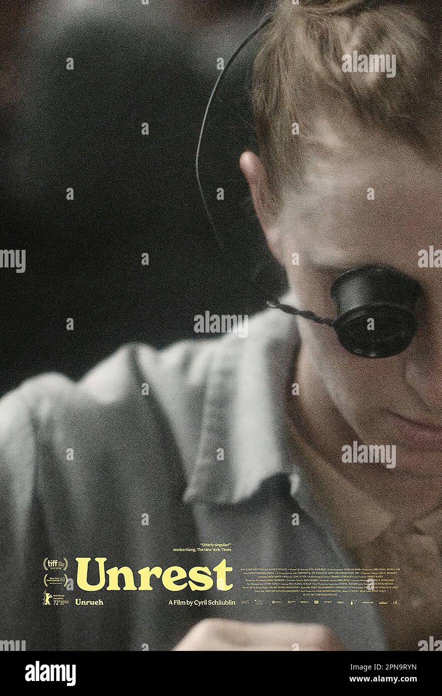 UNREST, (aka UNRUEH), poster in English, Clara Gostynski, 2022 ...