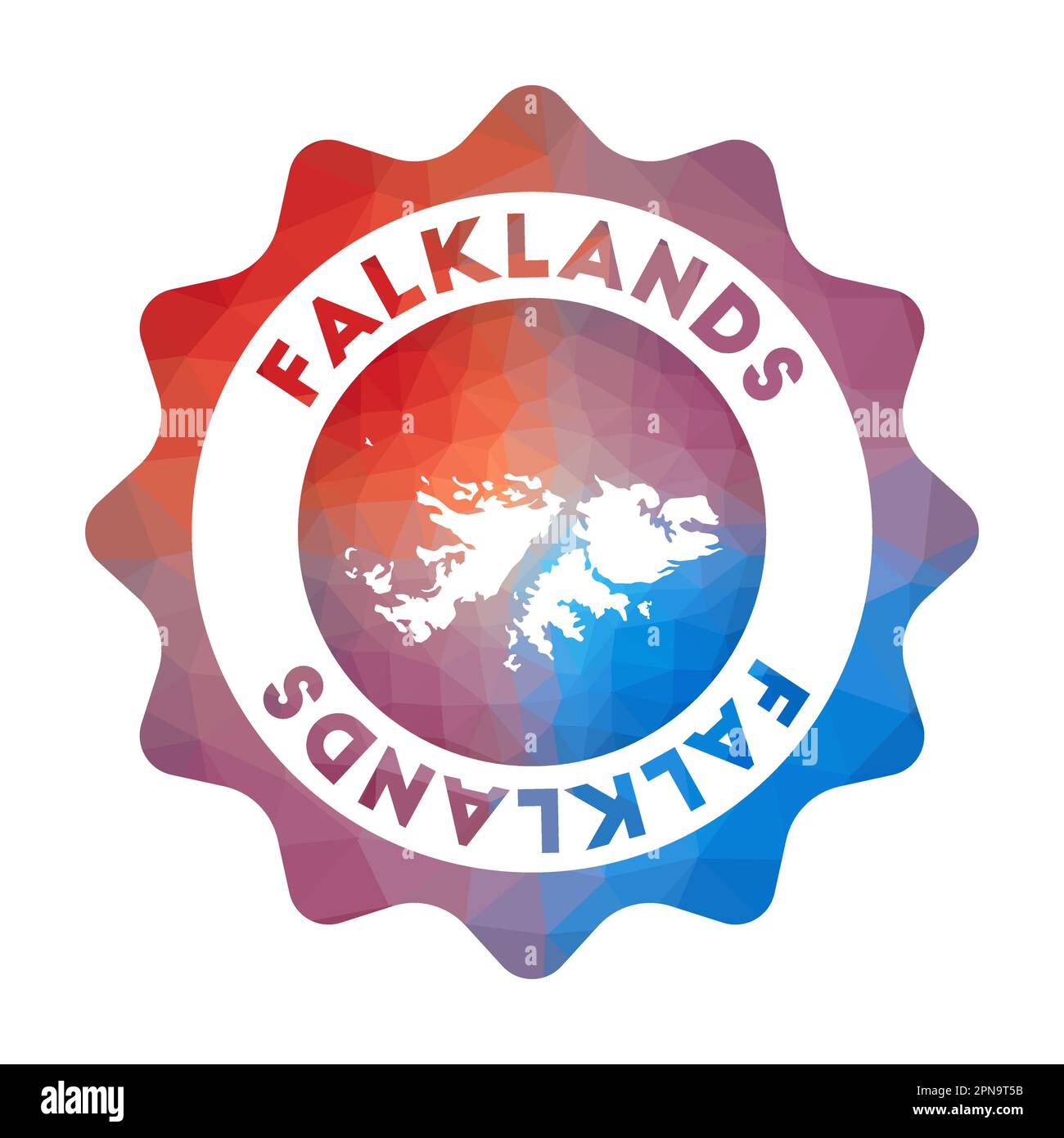 Country falklands map Cut Out Stock Images & Pictures - Alamy
