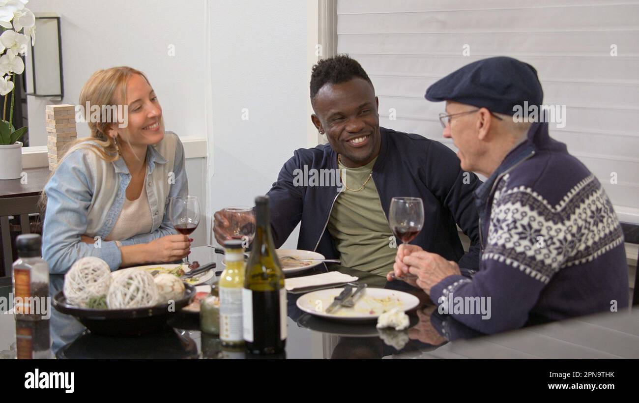 LOVE IS BLIND, from left: contestants Chelsea Griffin, Kwame Appiah ...