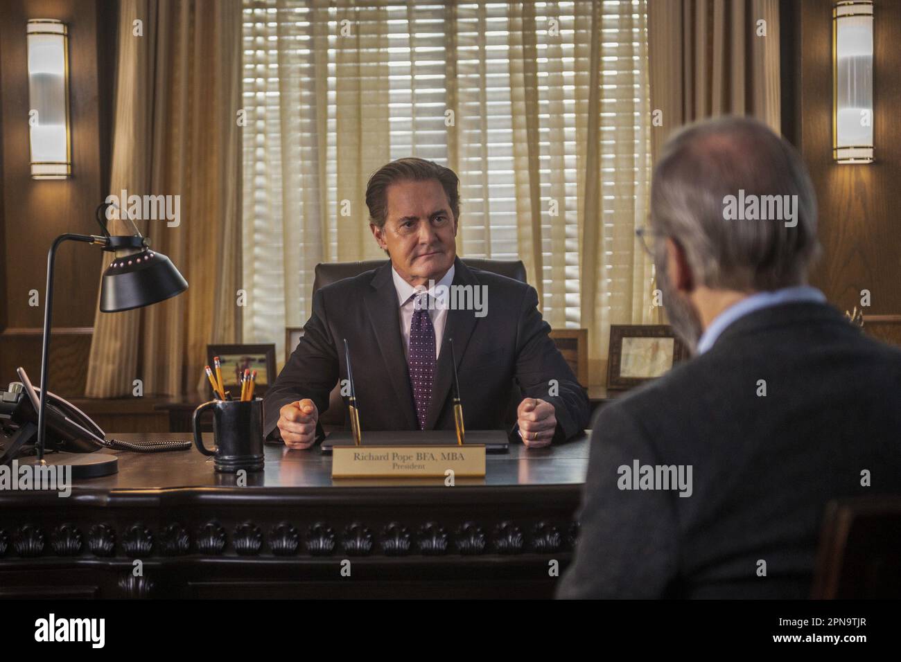 LUCKY HANK, from left: Kyle MacLachlan, Bob Odenkirk, The Goose Boxer ...