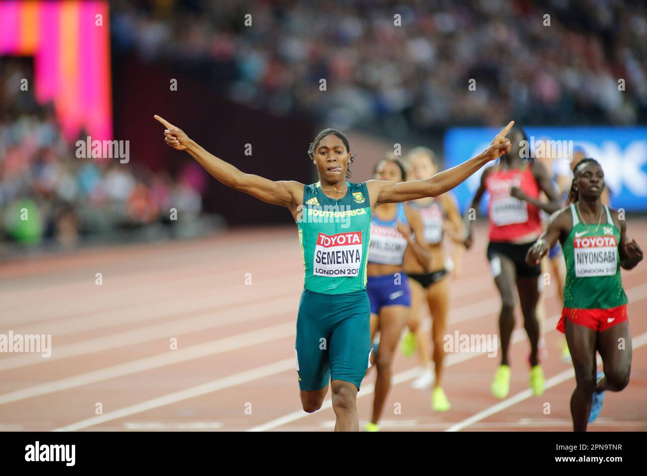 Caster Semenya Winning The London 2017 World Athletics Championships